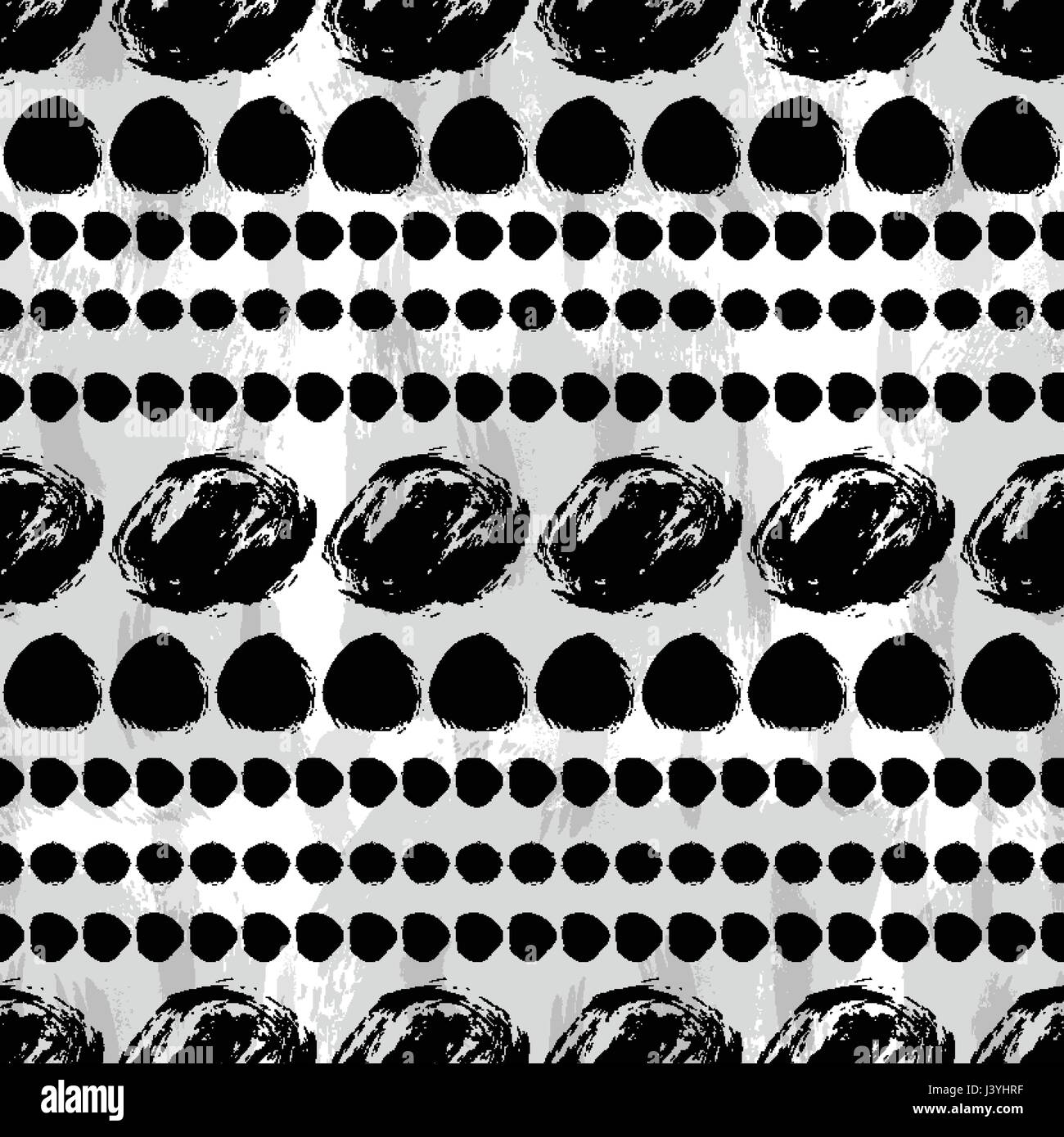 Seamless black and white hand drawn pattern Stock Vector Image & Art ...