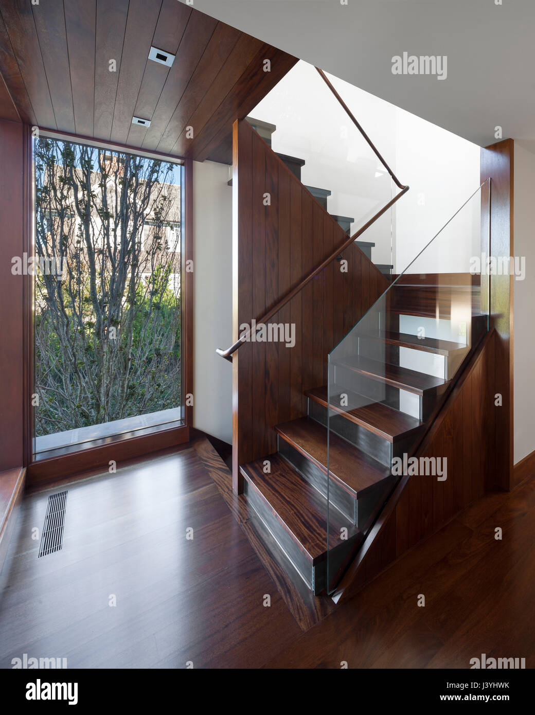 Groundfloor landing of staircase leading up to the dining room. Gibson ...
