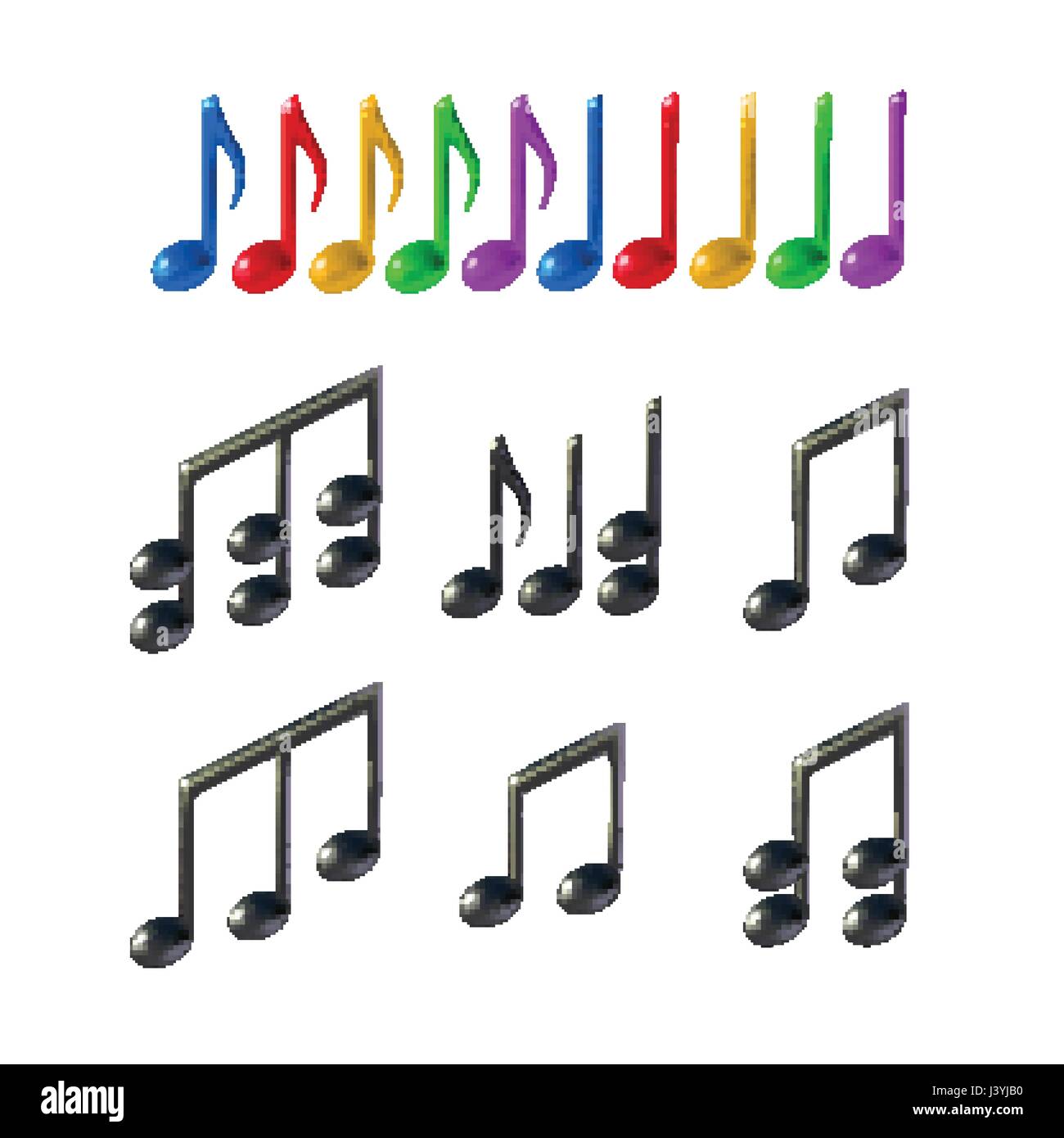 Music note vector Stock Vector Image & Art - Alamy