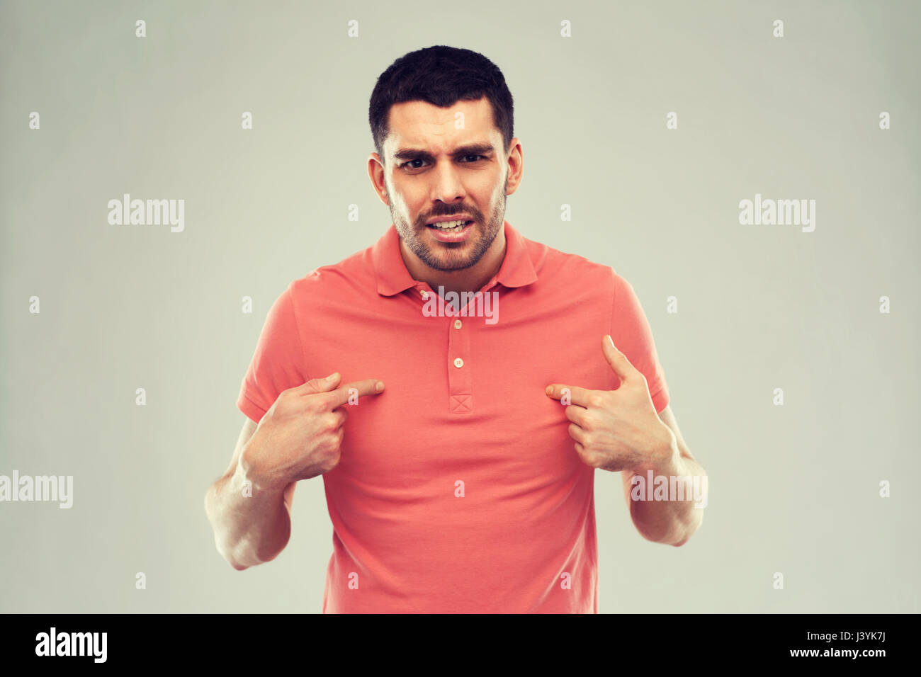 Pointing at himself hi-res stock photography and images - Alamy