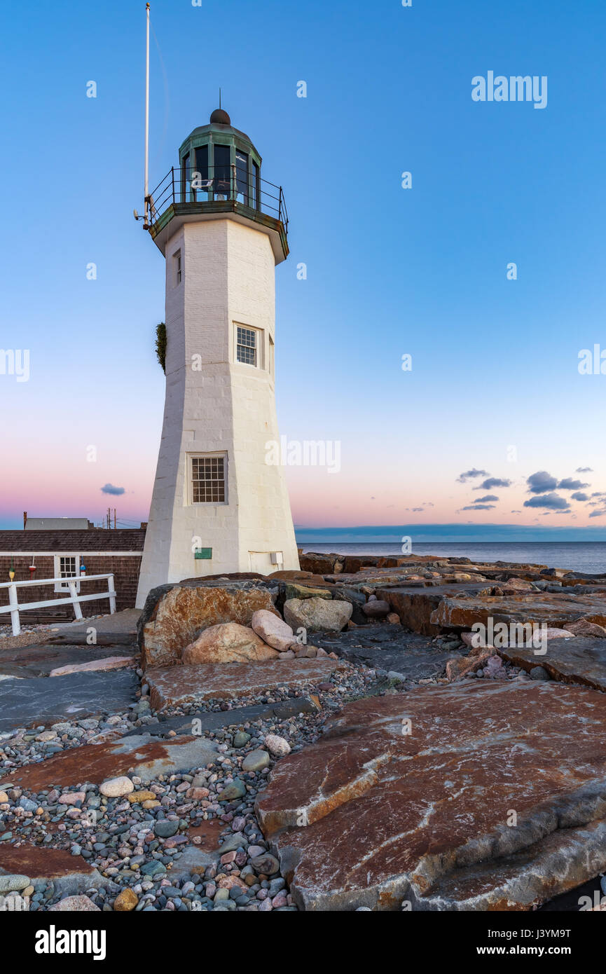Old Scituate Lighthouse Stock Photo - Alamy