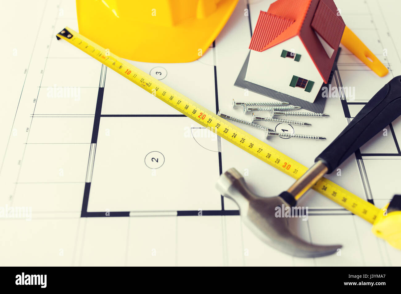House building engineering ruler hi-res stock photography and images ...