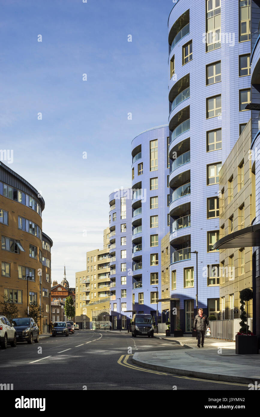 Queensland Road with its sinuous modern terraces. Queensland Road ...