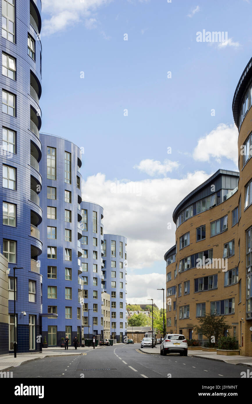 Queensland Road with modern terraced housing. Queensland Road, London ...