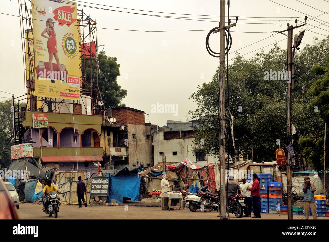 Street Scene Hyderabad India Stock Photos & Street Scene Hyderabad ...