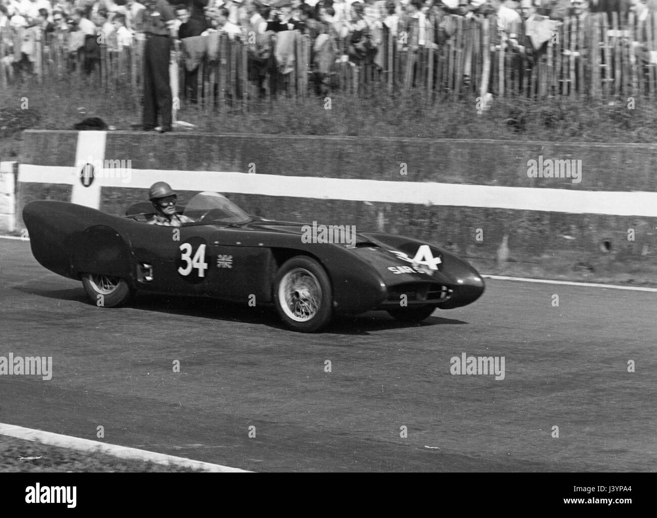 Lotus VIII, Colin Chapman at Crystal Palace, 19th June 1954 Stock Photo ...