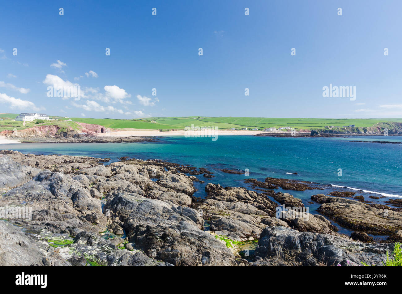 Devon blue sky water hi-res stock photography and images - Alamy