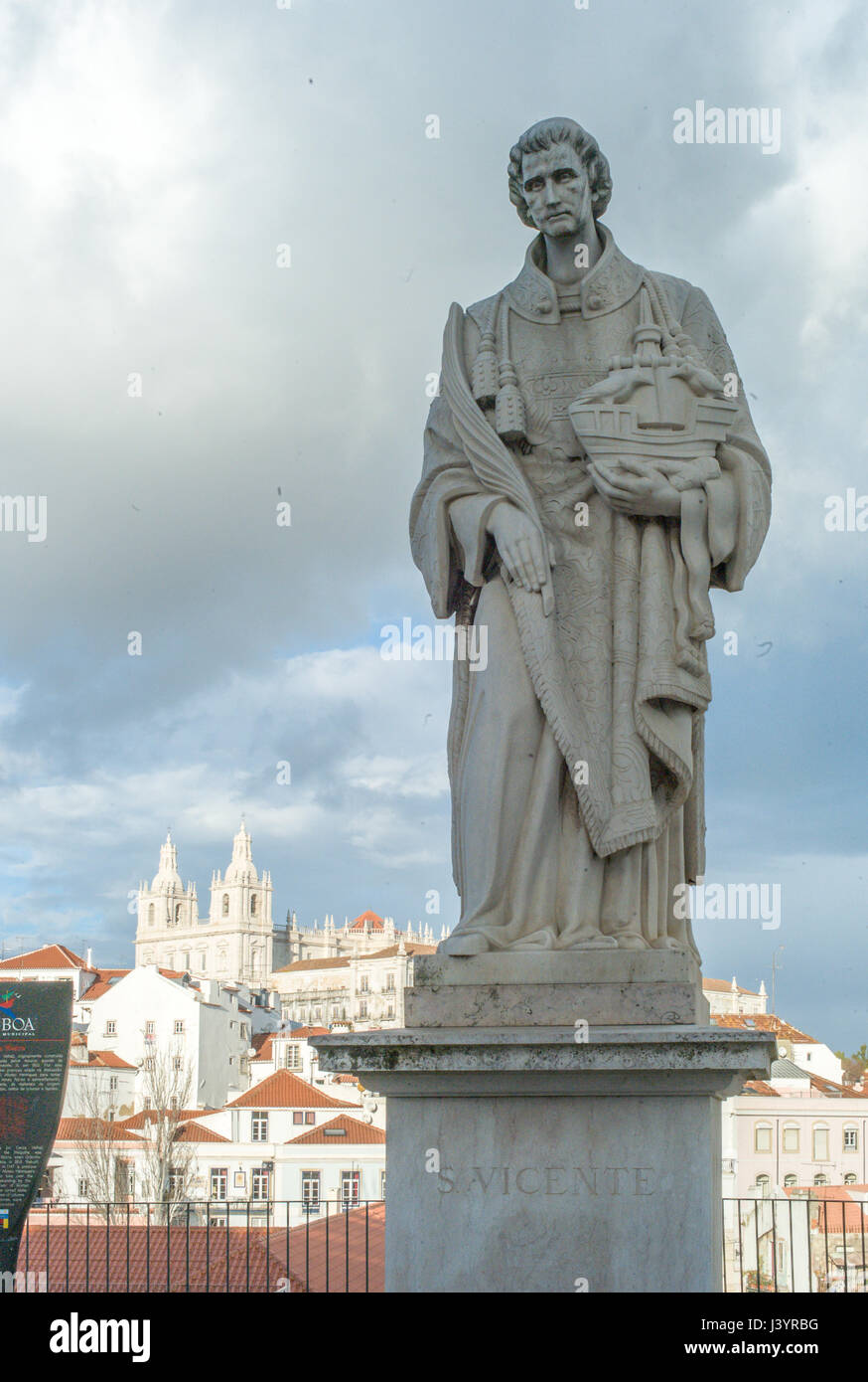 Statue in Lisbon, Portugal Stock Photo - Alamy