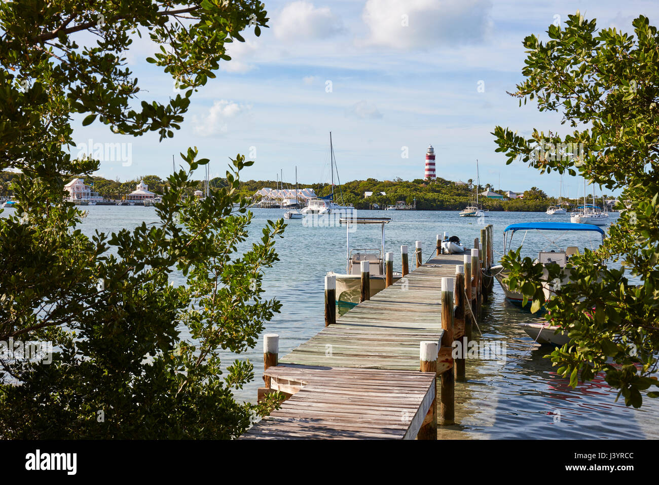 Elbow cay Bahamas light house Stock Photo - Alamy
