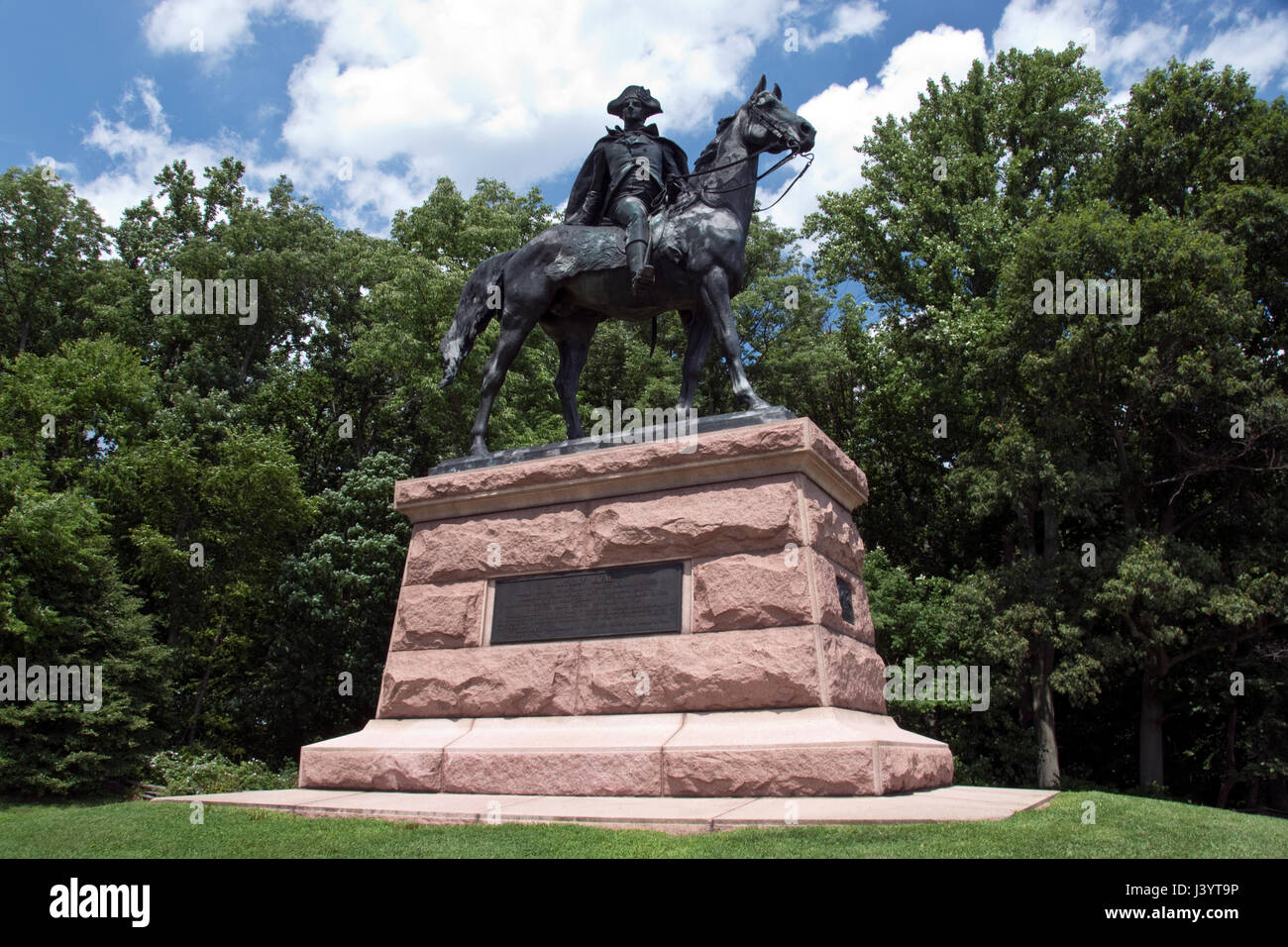 Statue of Revolutionary War general Anthony Wayne, known as “Mad ...