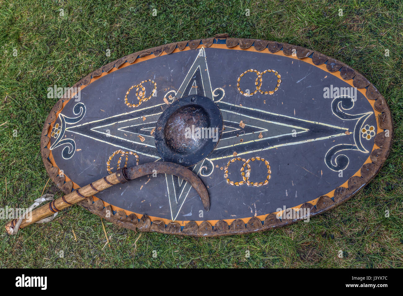 Type of Dacian ancient weapon used in battles Stock Photo - Alamy