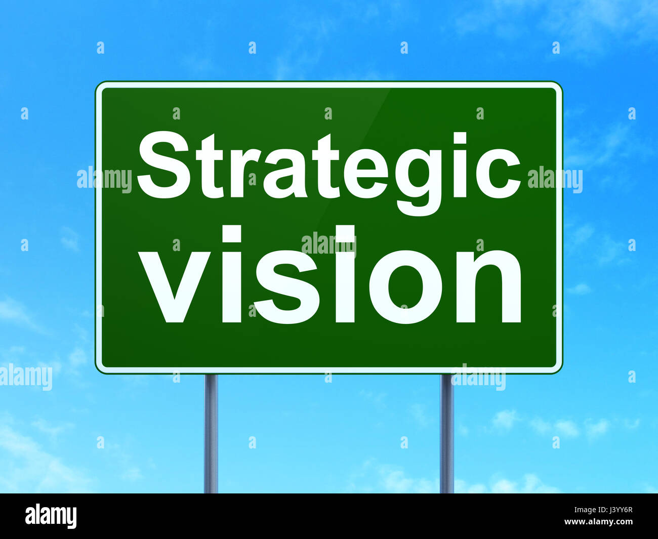 Business concept: Strategic Vision on road sign background Stock Photo ...