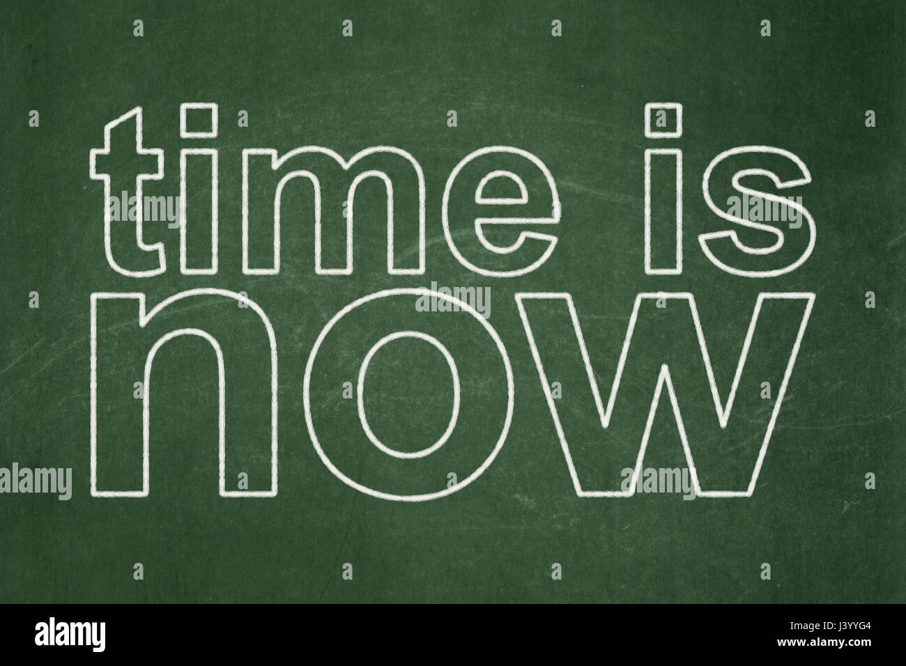 Timeline concept: Time is Now on chalkboard background Stock Photo - Alamy
