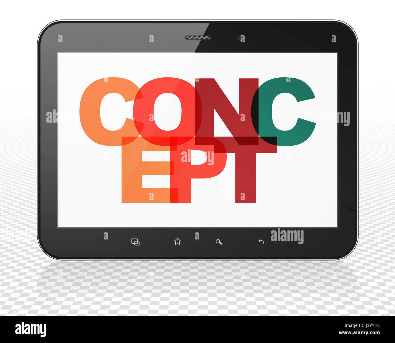 Advertising concept: Tablet Pc Computer with Concept on display Stock ...