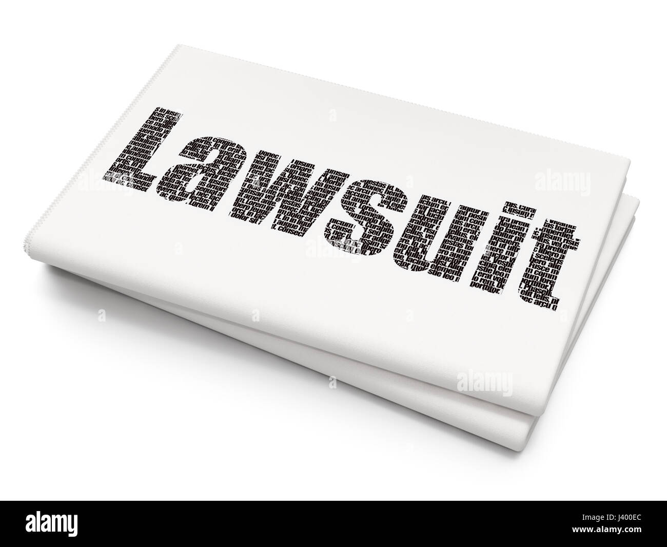 Law concept: Lawsuit on Blank Newspaper background Stock Photo - Alamy