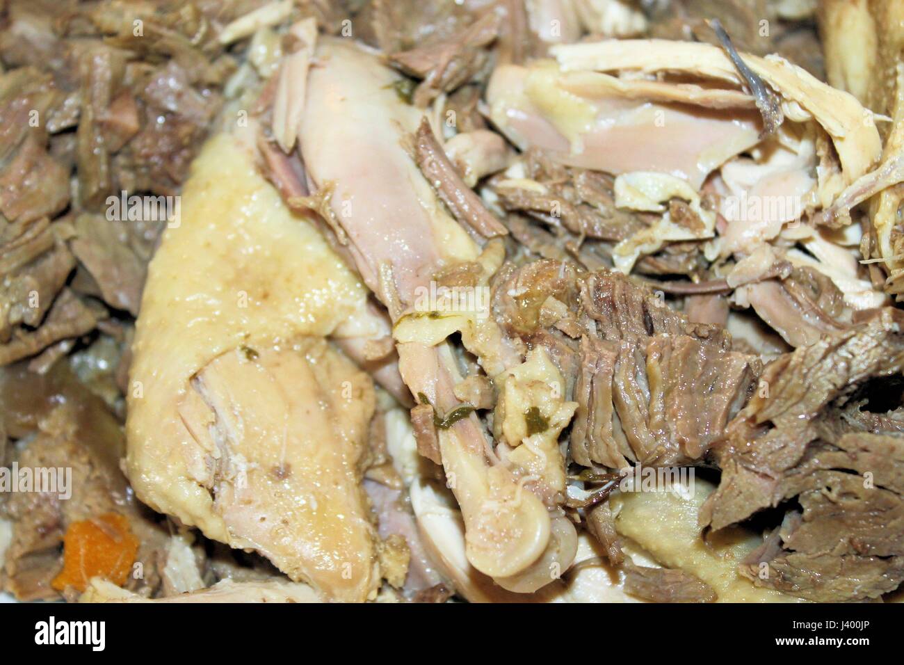 homemade boiled meat of beef and veal in a plate Stock Photo - Alamy