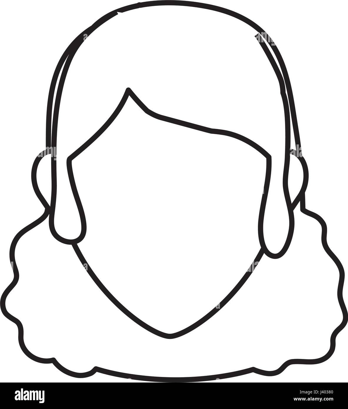Woman faceless head Stock Vector Image & Art - Alamy