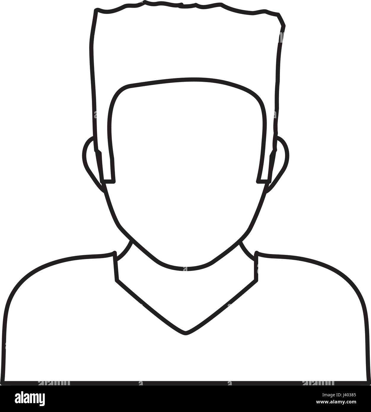 Male faceless head Stock Vector Image & Art - Alamy