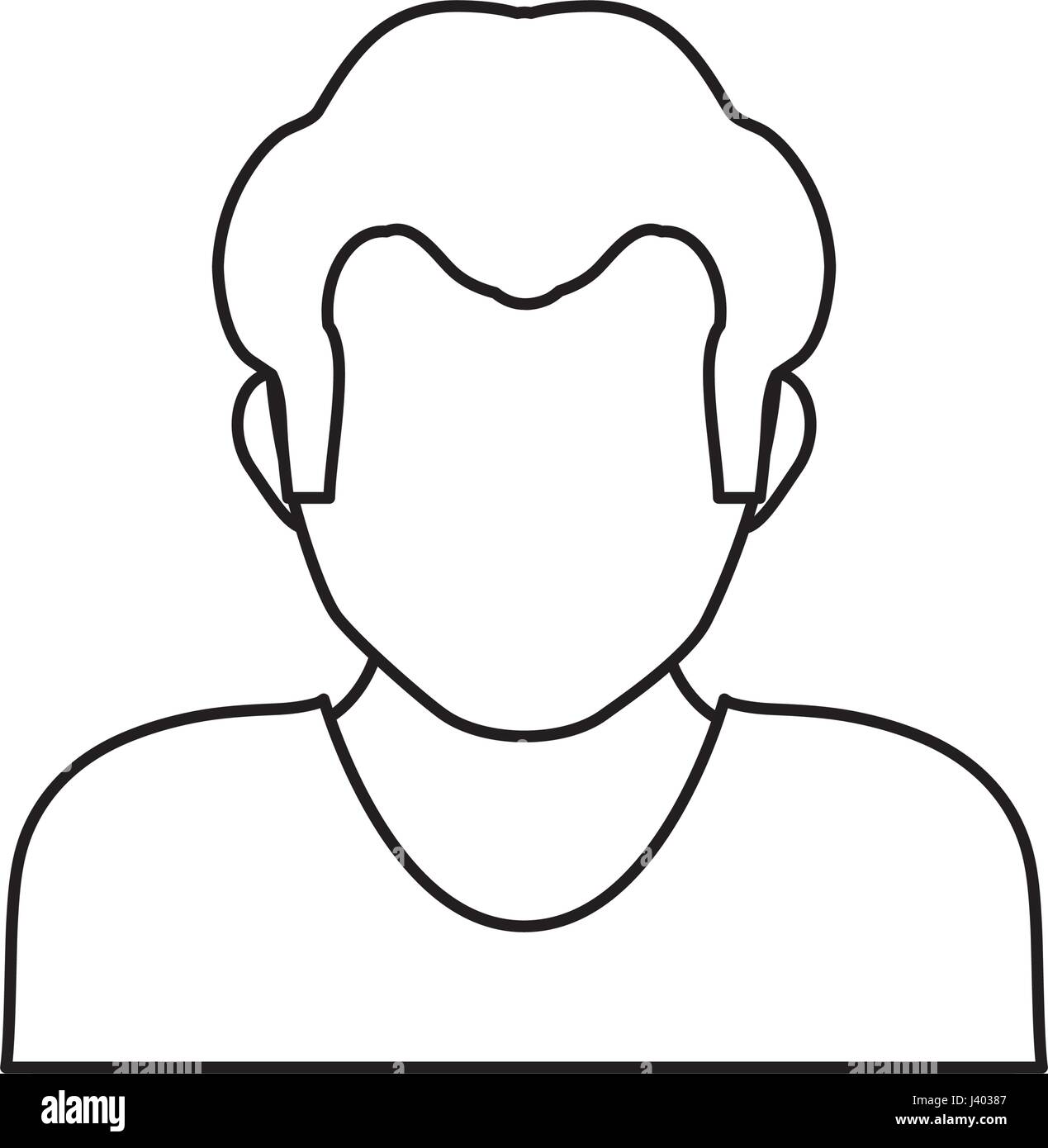Male faceless head Stock Vector Image & Art - Alamy