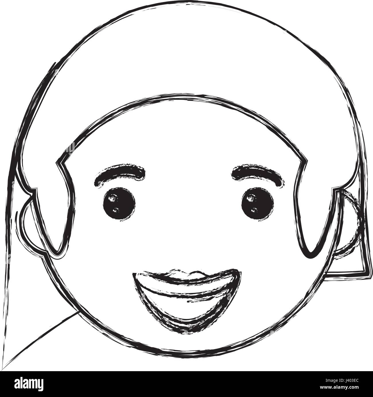 Woman smiling cartoon Stock Vector Image & Art - Alamy