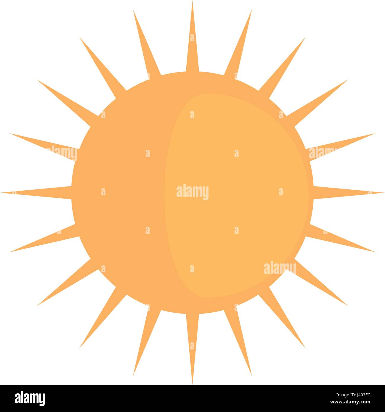 Sun shinning symbol Stock Vector Image & Art - Alamy