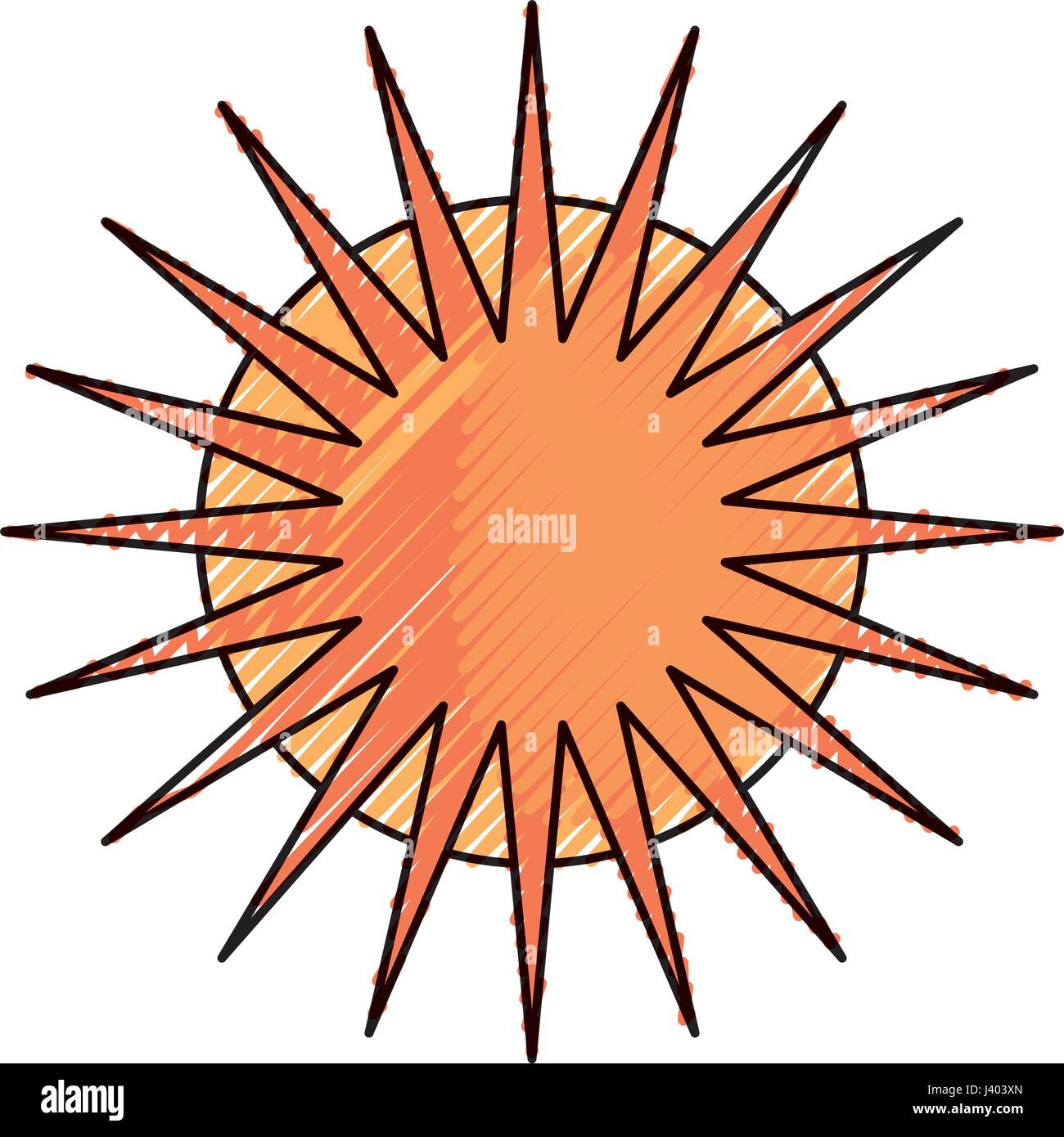 Sun shinning symbol Stock Vector Image & Art - Alamy