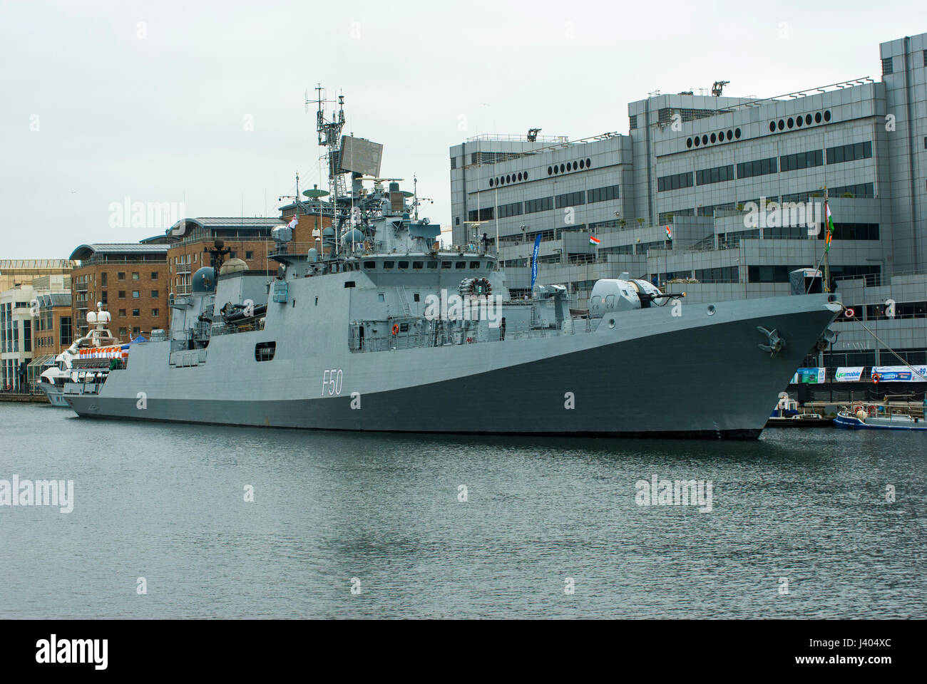 London, UK, 08/05/2017 INS TARKASH F50 stealth warship of the Indian ...