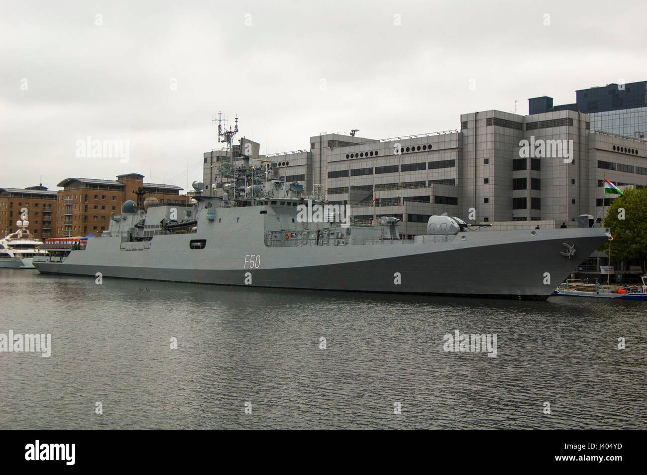 London, UK, 08/05/2017 INS TARKASH F50 stealth warship of the Indian ...