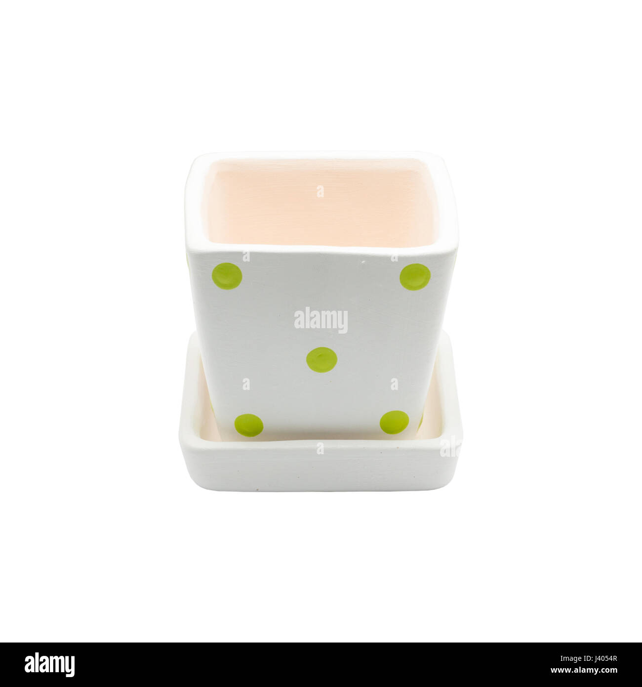 White flower pot small size for small flowers. In the office,isolated ...