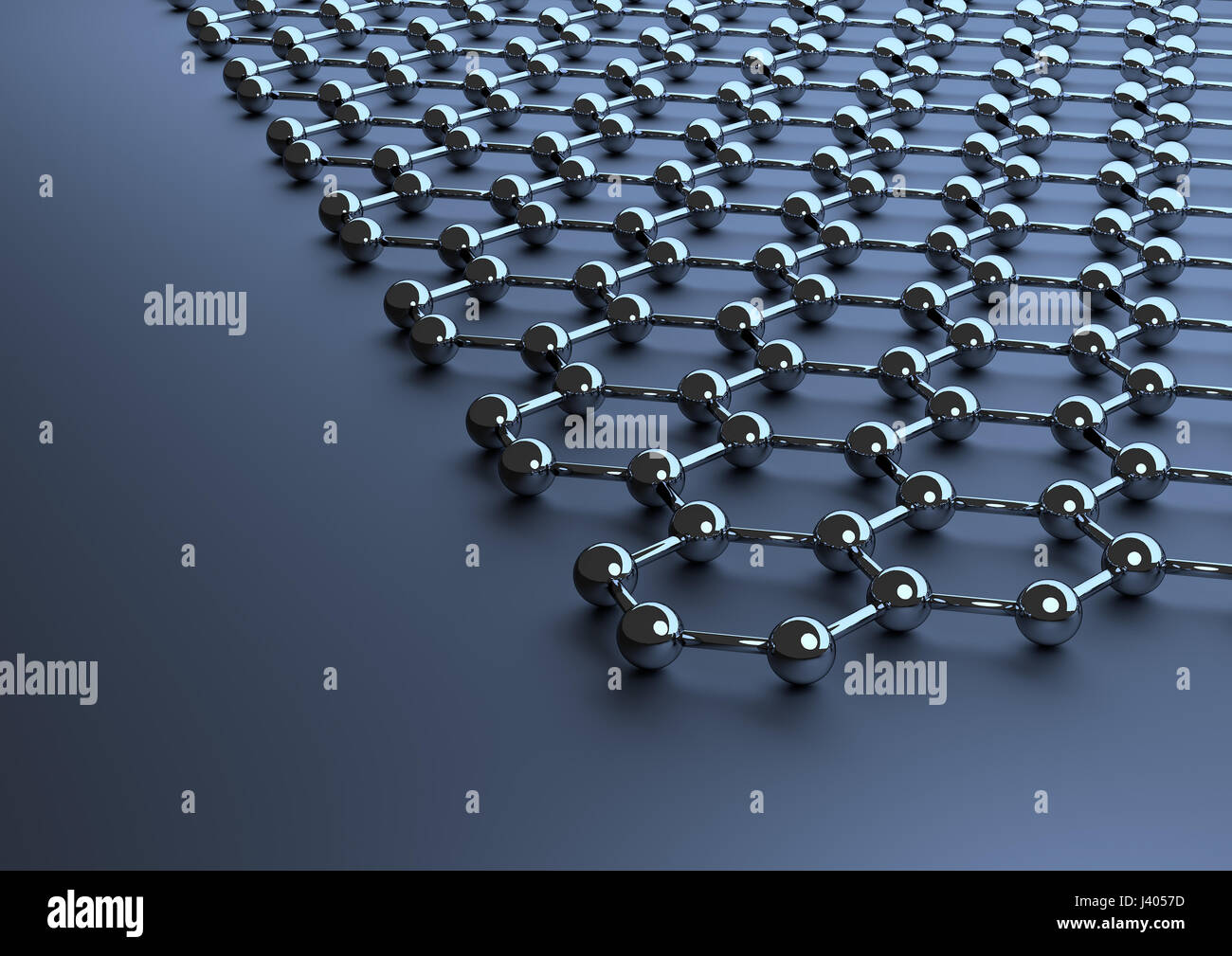 Graphene Surface on Dark Background Stock Photo - Alamy