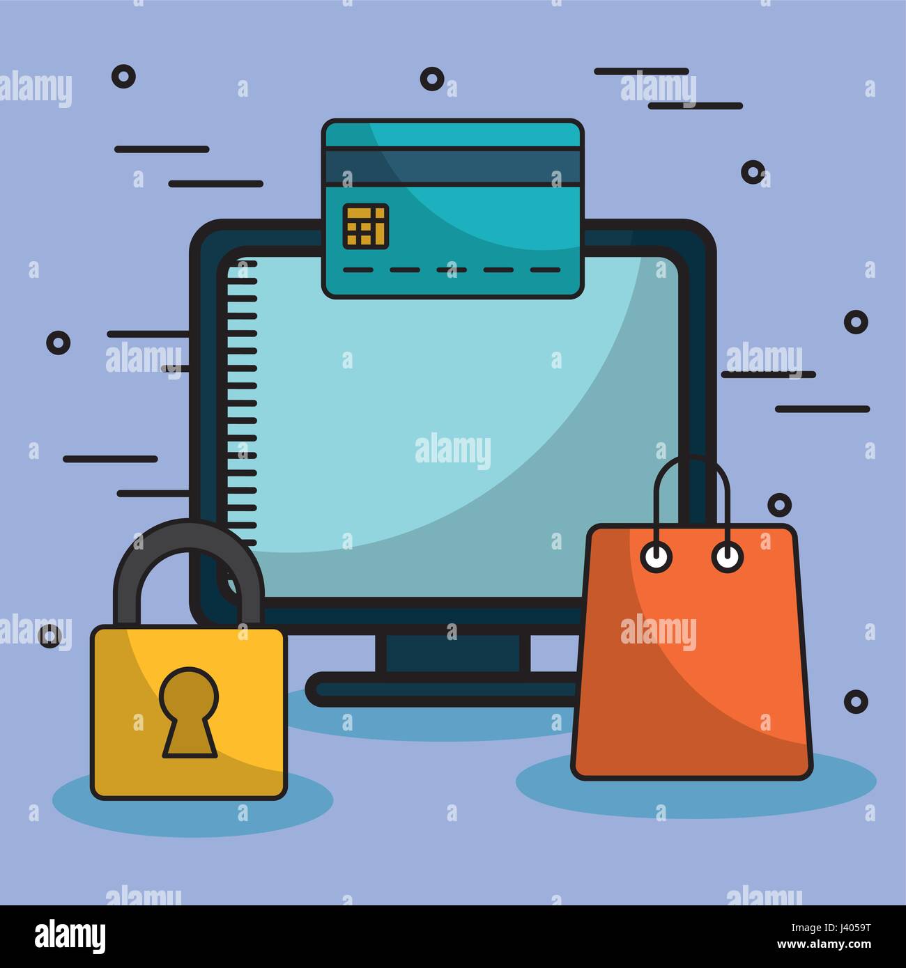 shopping related icons Stock Vector Image & Art - Alamy