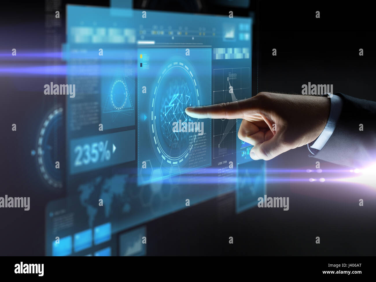 Hand pointing at chart hi-res stock photography and images - Alamy