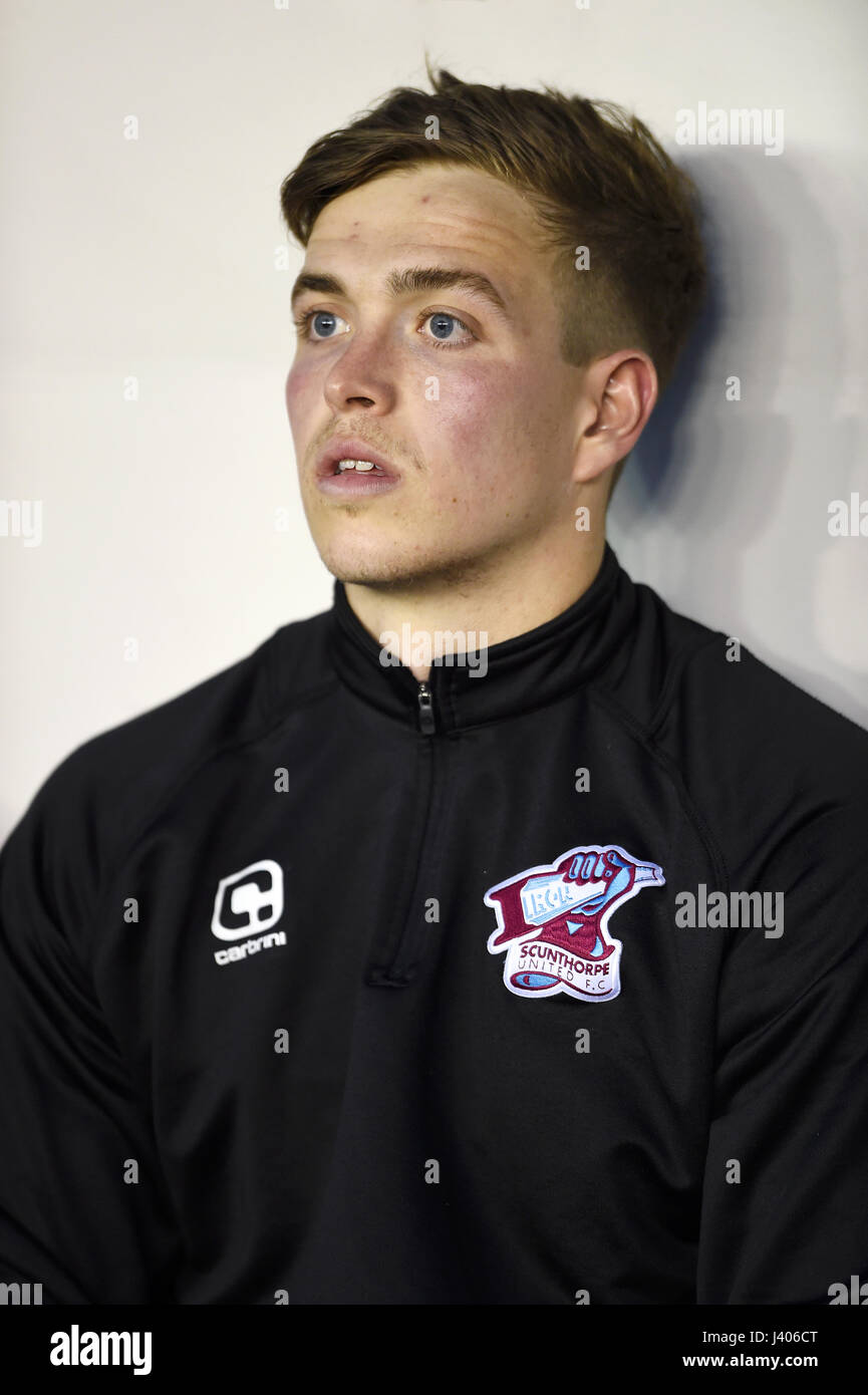 Scunthorpe United goalkeeper Rory Watson Stock Photo - Alamy