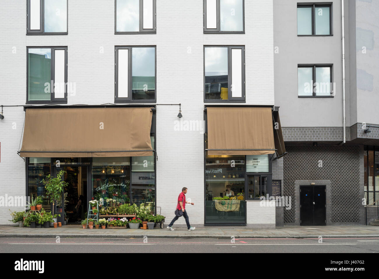 Exterior of florist's shop. Ace Hotel Shoreditch, London, United ...