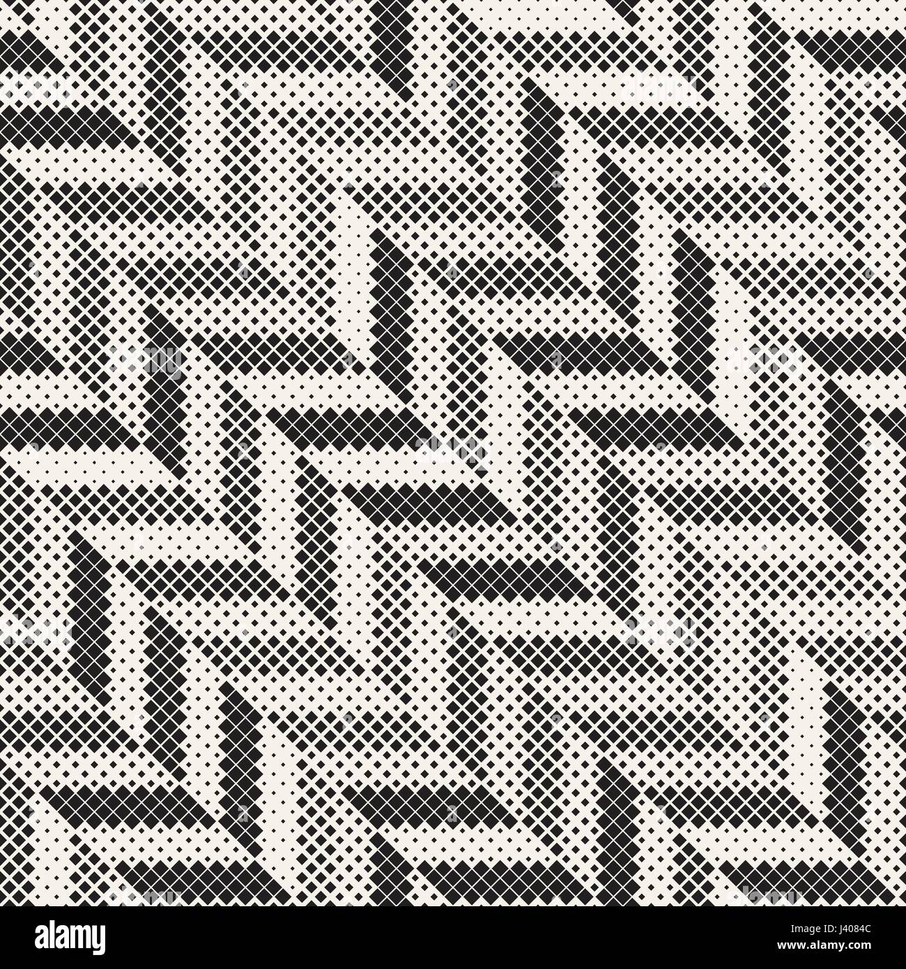 Seamless Irregular Geometric Pattern. Abstract Black and White Modern ...