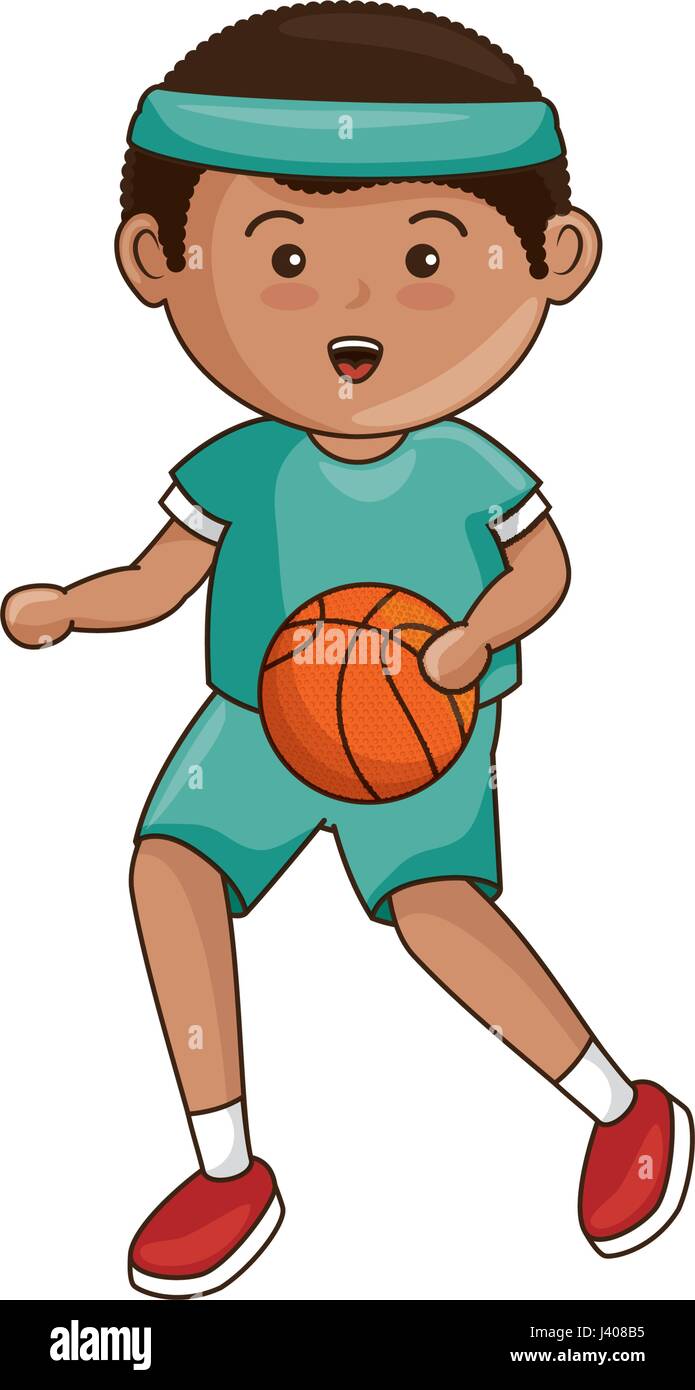 little boy athlete character Stock Vector Image & Art - Alamy