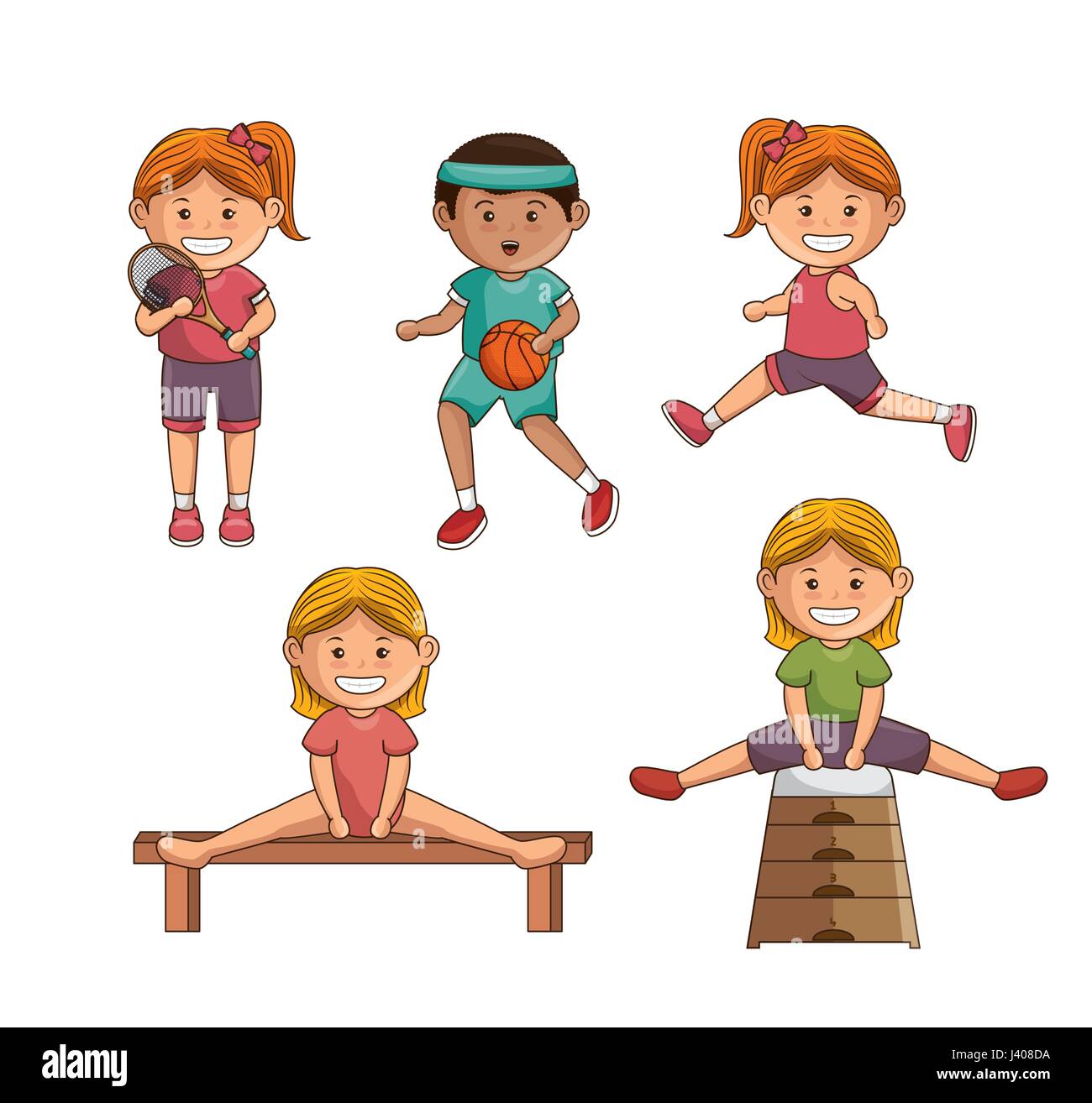 Student athletes Stock Vector Images - Alamy