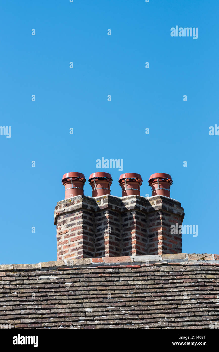 Brick chimneys hi-res stock photography and images - Alamy