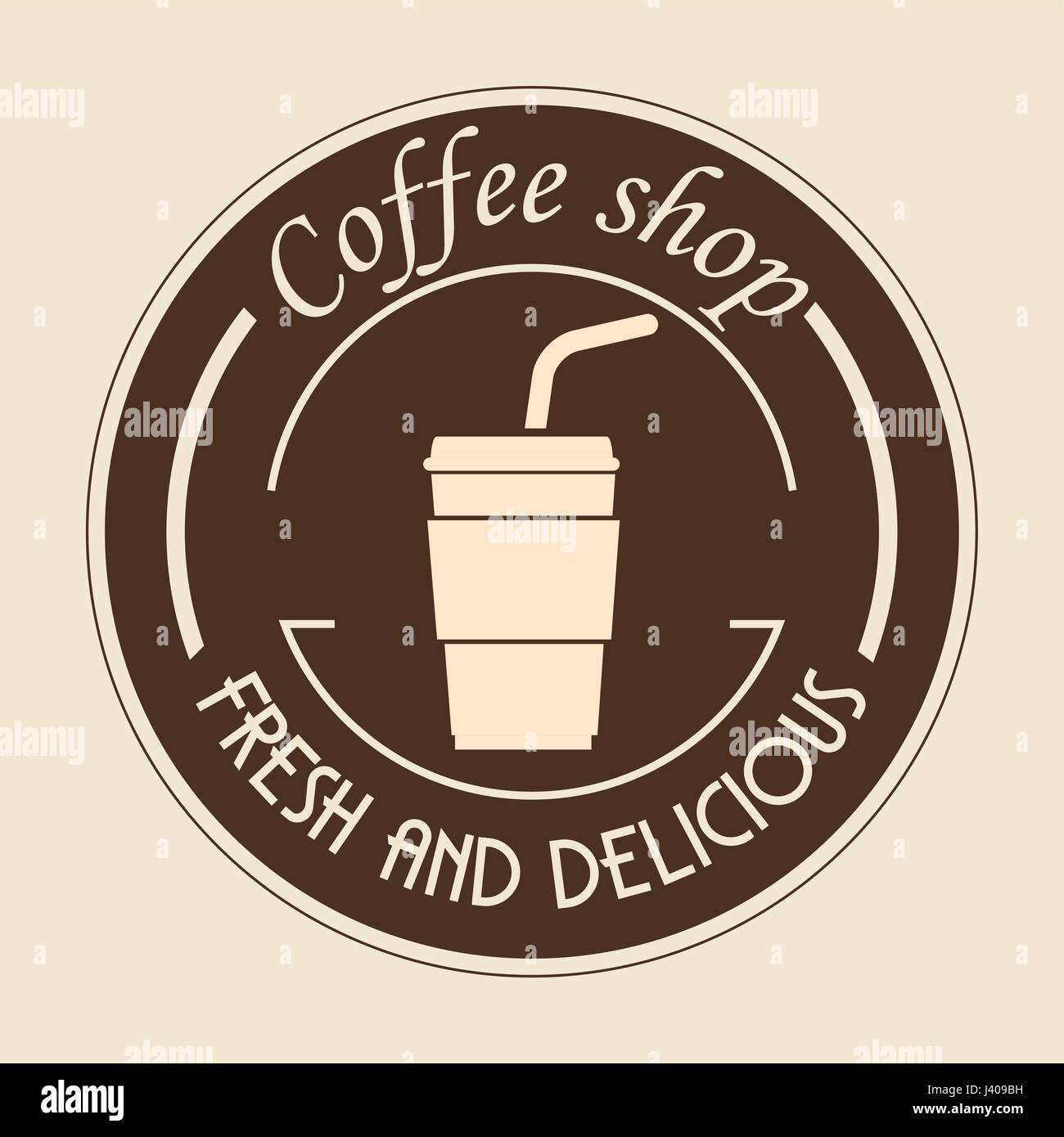 Coffee shop sign Stock Vector Image & Art - Alamy