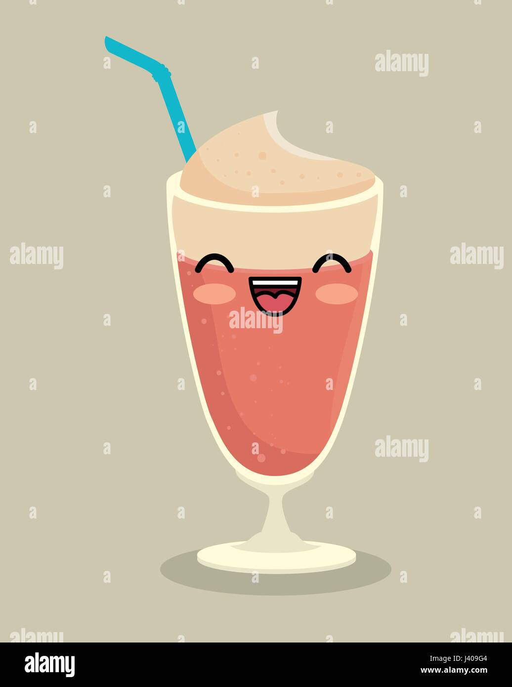 Kawaii smoothie icon Stock Vector Image & Art - Alamy