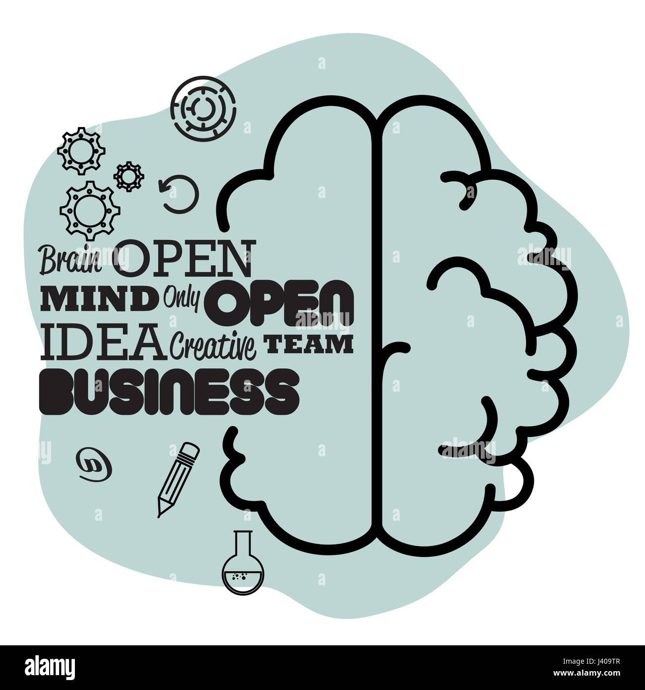 Human brain design Stock Vector Image & Art - Alamy