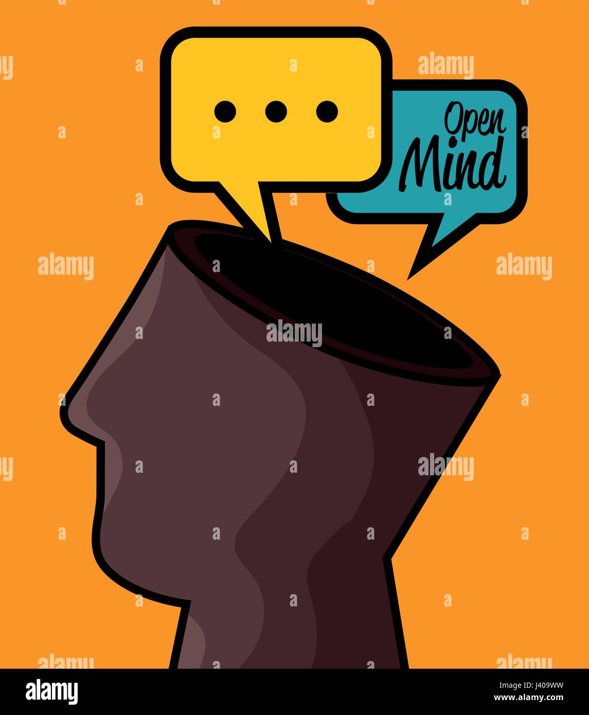 Opened head icon Stock Vector Image & Art - Alamy