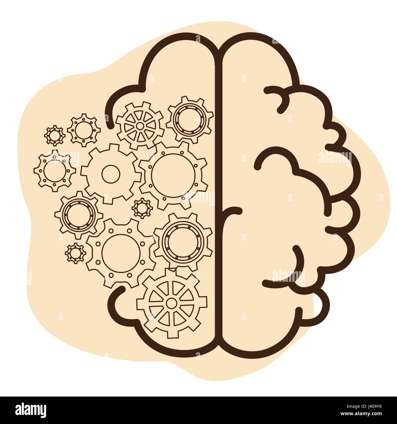 Human brain design Stock Vector Image & Art - Alamy
