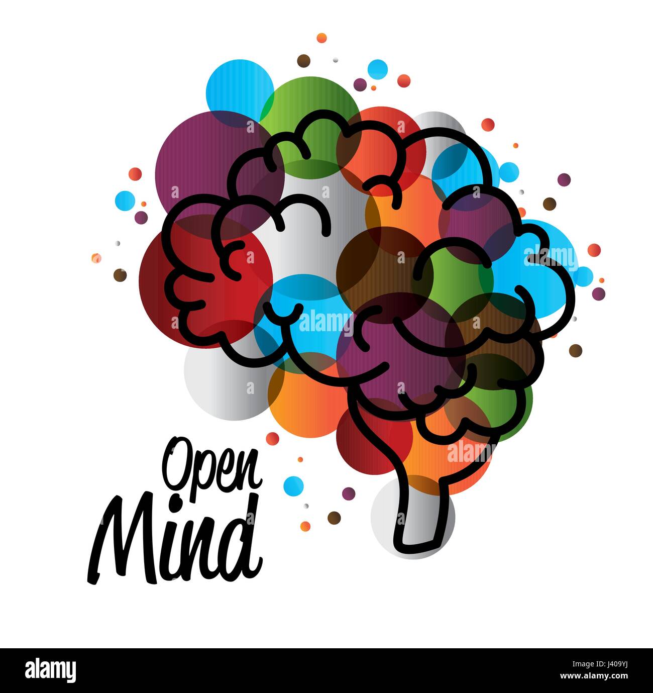 Colorful brain design Stock Vector Image & Art - Alamy