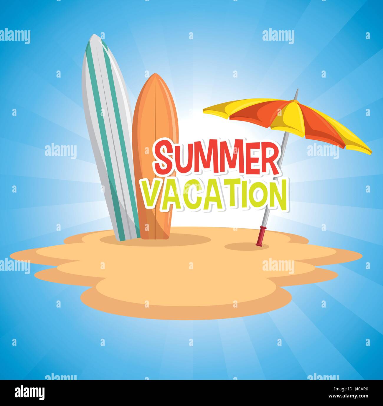 Summer vacation design Stock Vector Image & Art - Alamy