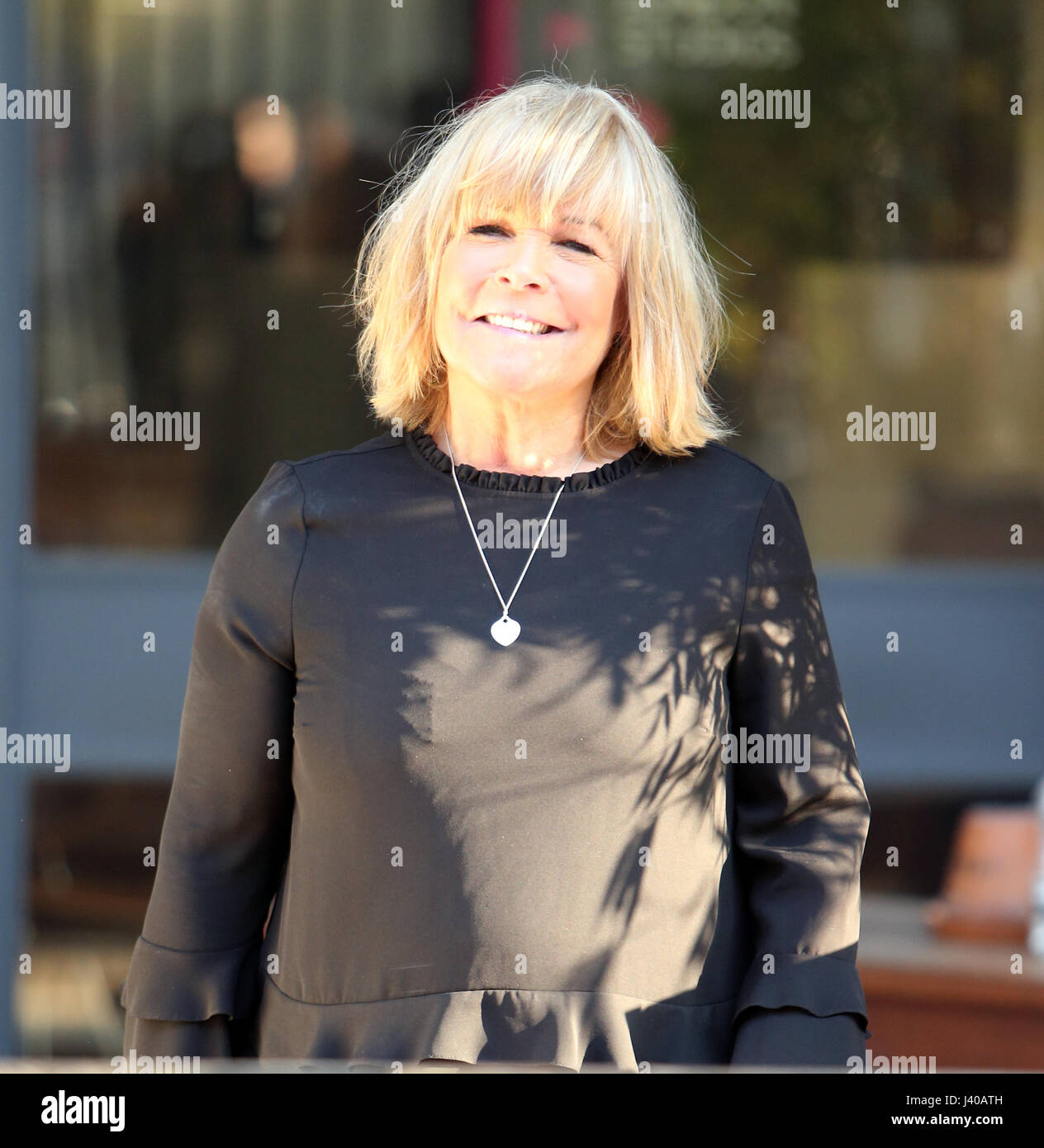 Linda Robson with new hair style outside ITV Studios Featuring: Linda ...