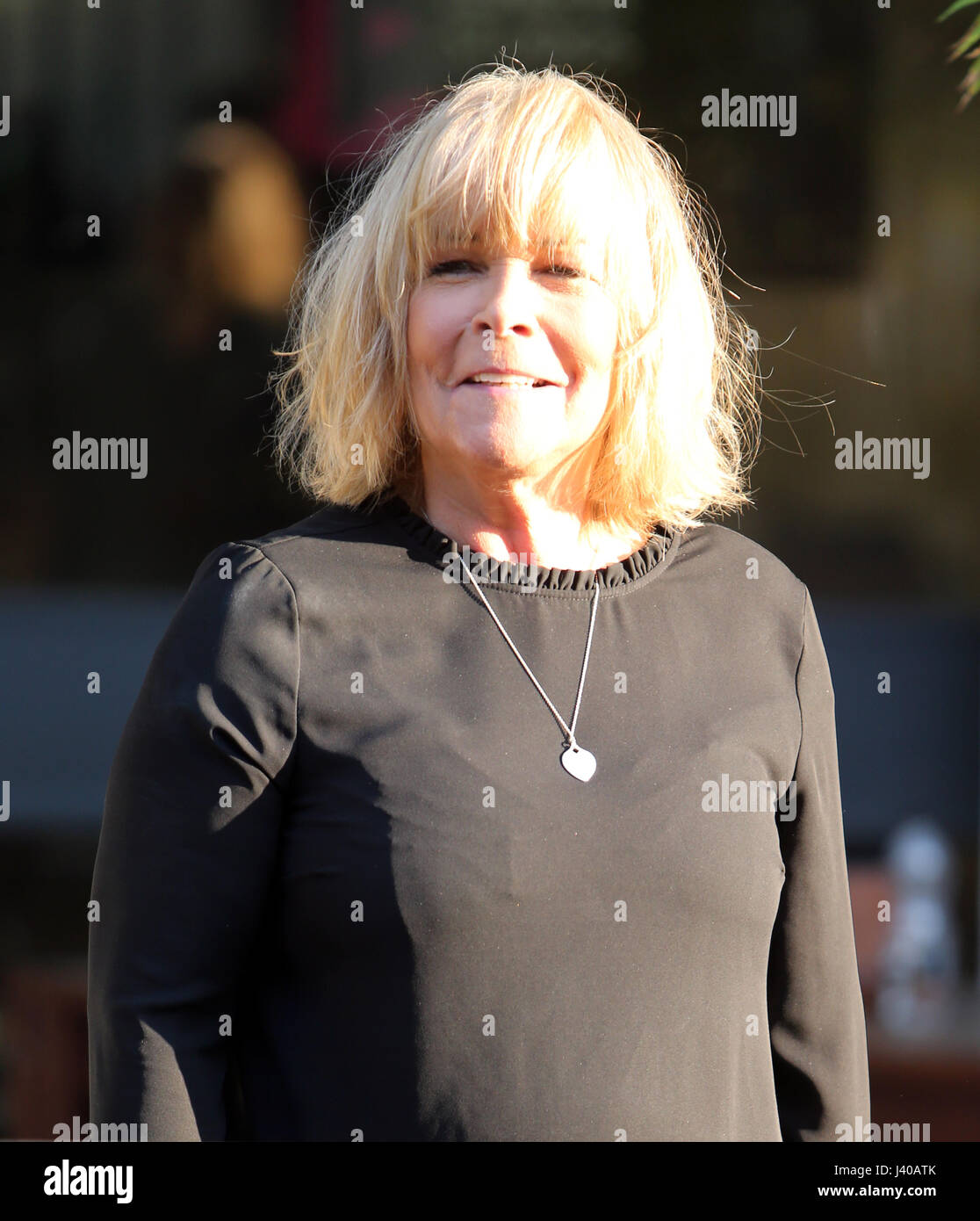 Linda Robson with new hair style outside ITV Studios Featuring: Linda ...