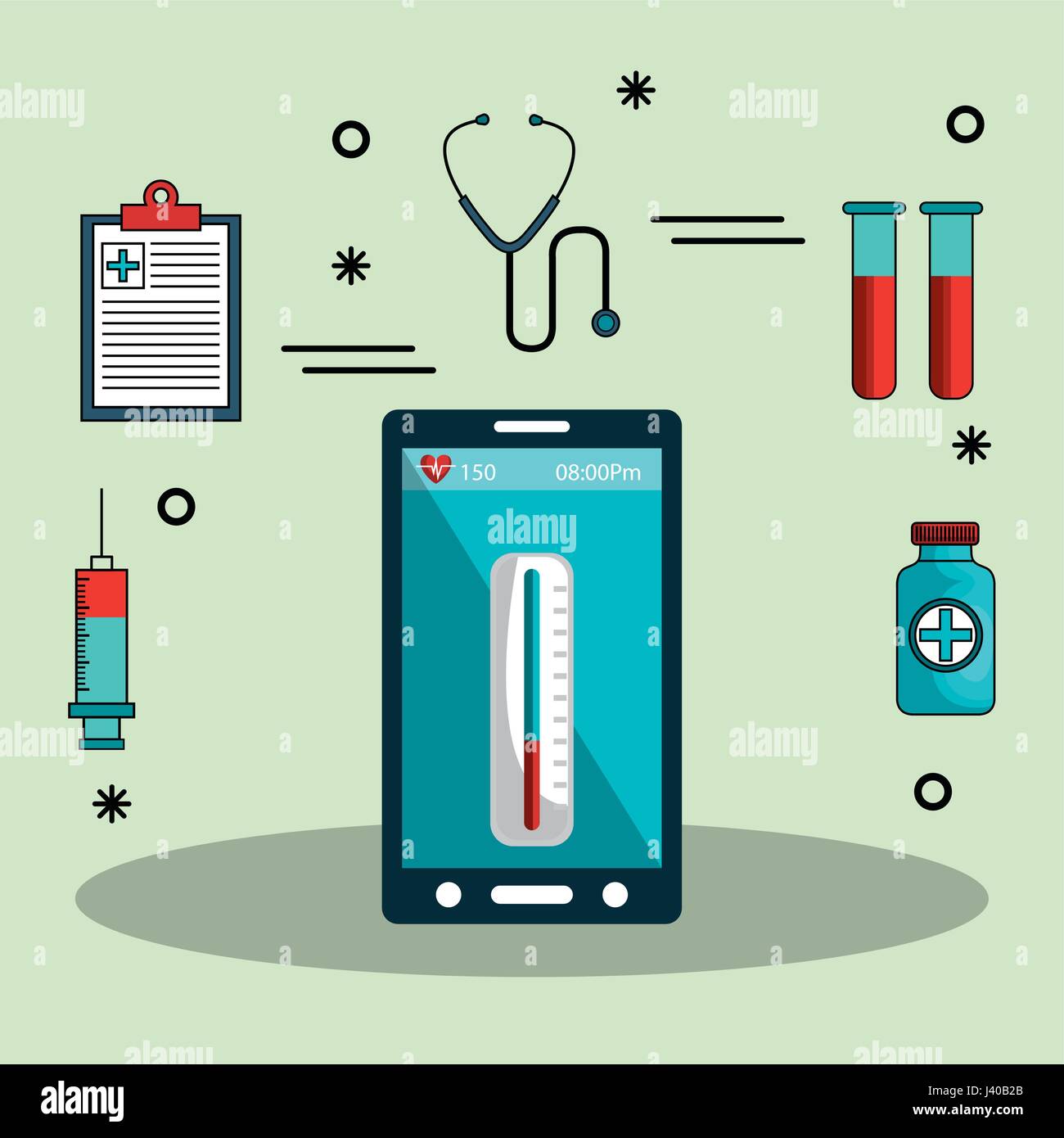 digital healthcare technology icon Stock Vector Image & Art - Alamy