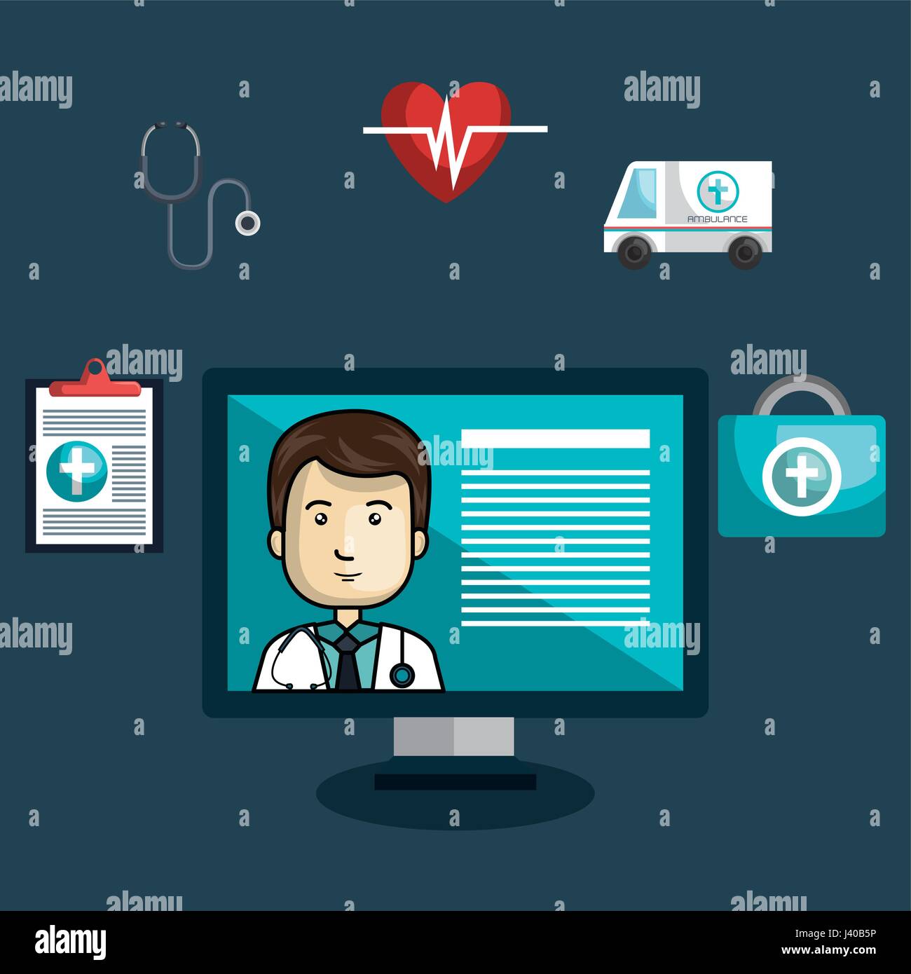 digital healthcare technology icon Stock Vector Image & Art - Alamy