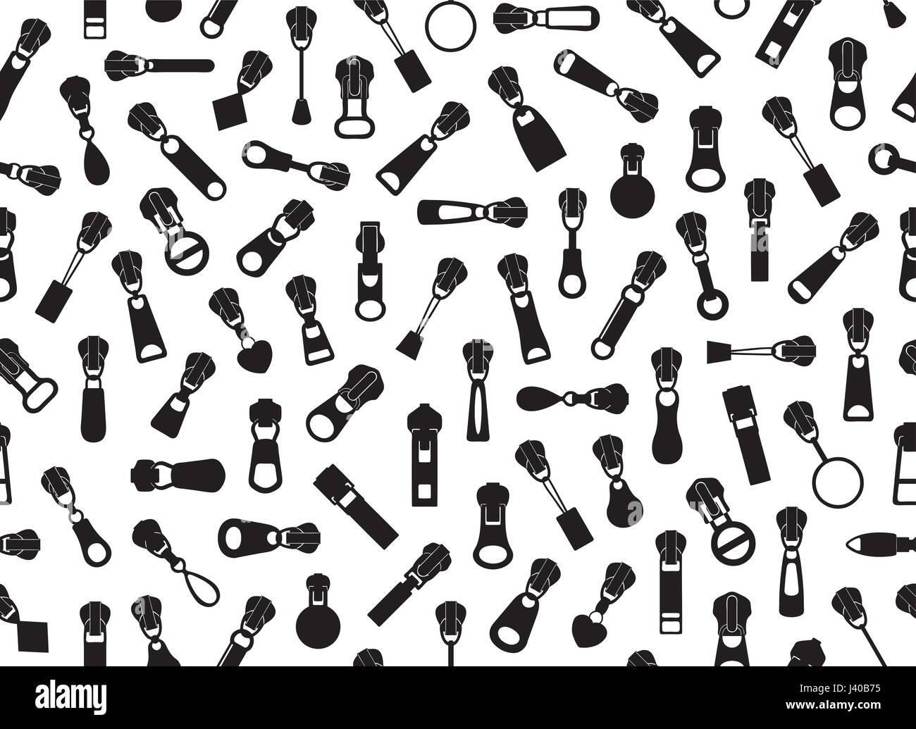 Seamless zipper pullers background isolated on white Stock Vector Image & Art - Alamy
